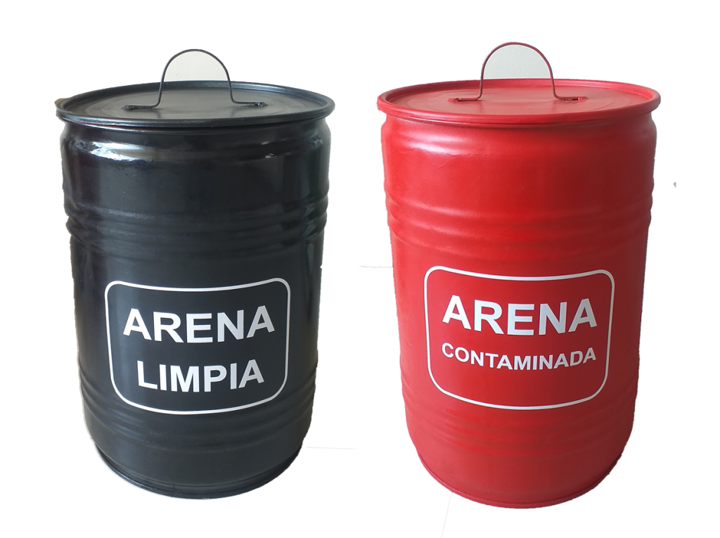 CILINDROS ARENEROS 50 LTS | Arena Limpia | Arena Contaminada